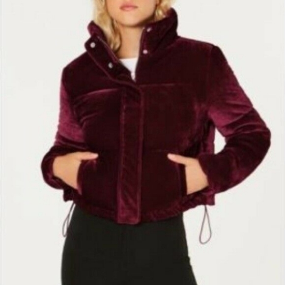 Jou Jou | Jackets & Coats | New Jou Jou Plum Velour Velvet Burgundy ...
